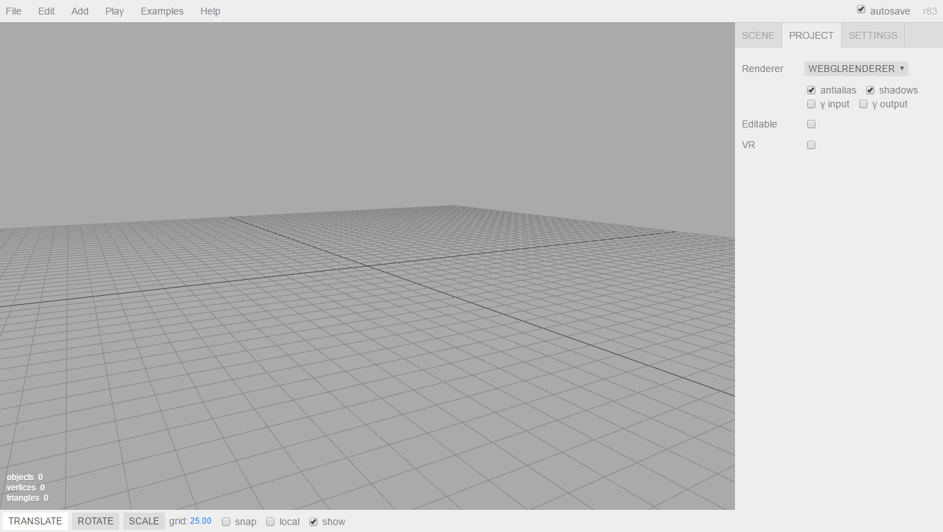 three.js, disponibile l'editor utilizzabile direttamente da web