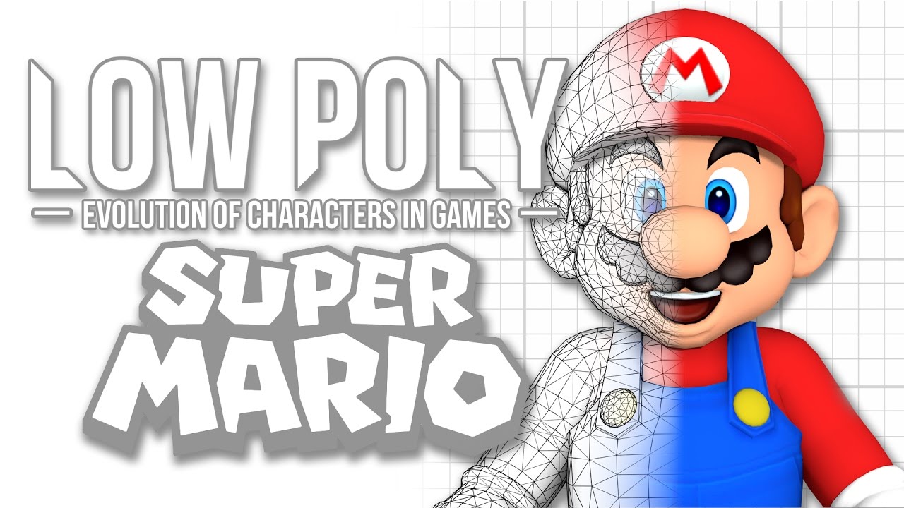 #VIDEO: Low Poly (Evolution of Characters in Games) #01 - Super Mario