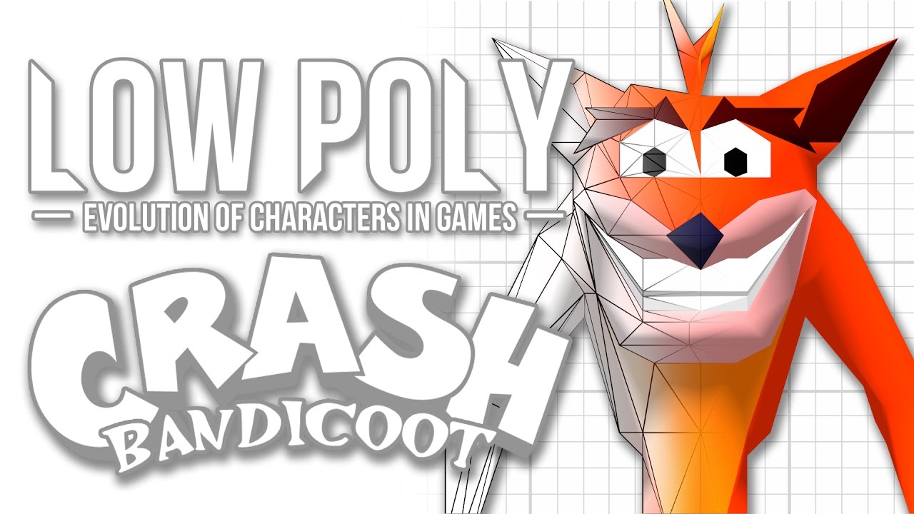 #VIDEO: Low Poly (Evolution of Characters in Games) #03 - Crash Bandicoot